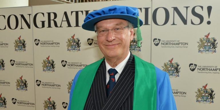 Martin Lawrence MBE presented with an Honorary Fellowship from UON | UON