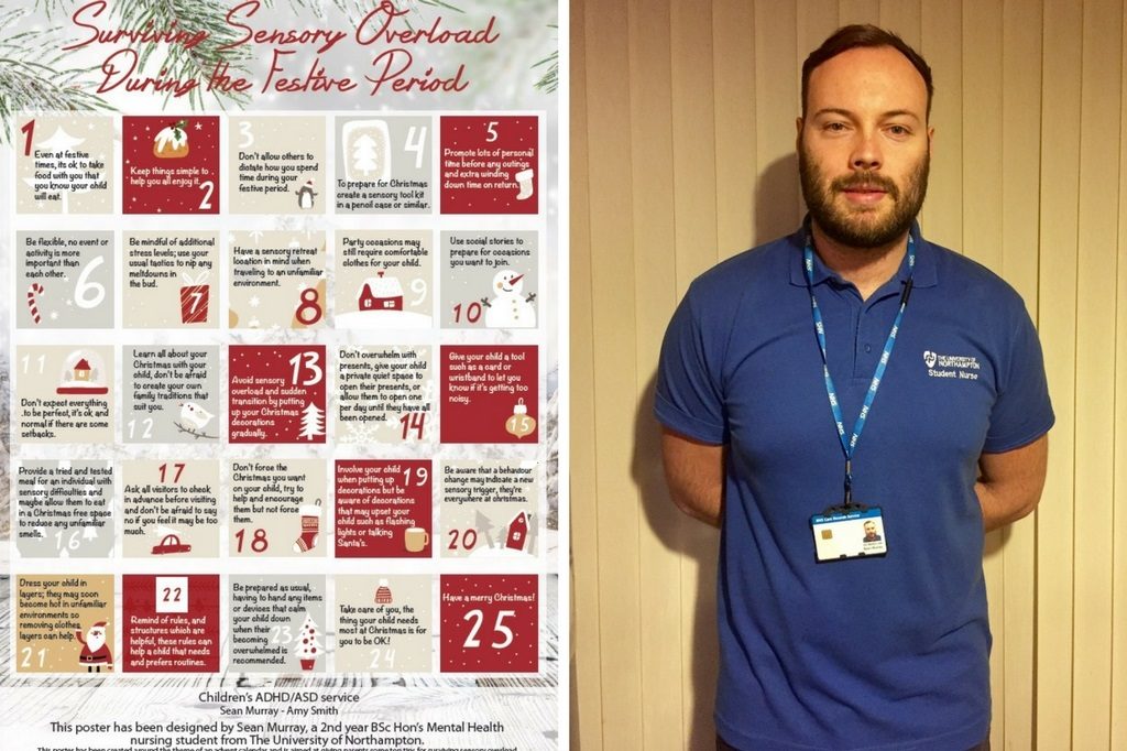 Sean designs advent calendar to help families cope with sensory ...