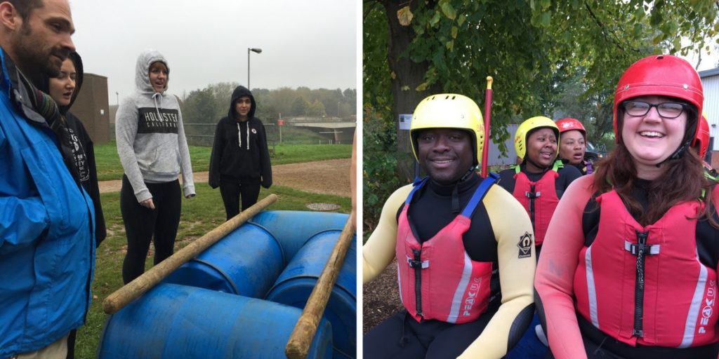 Social Work students prove their team working skills with raft building ...