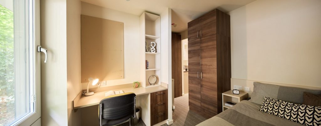 Twin studio student accommodation | University of Northampton